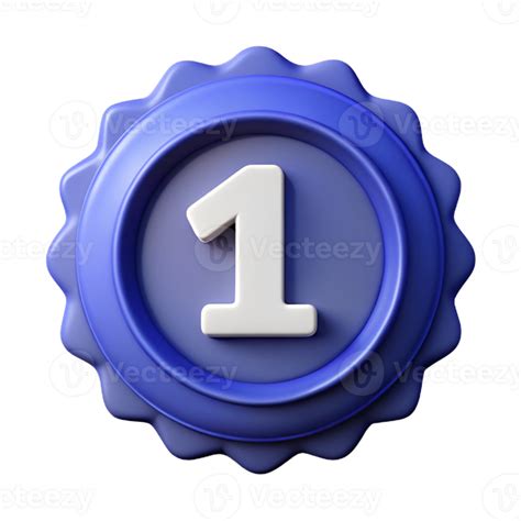 Splendid Remarkable Number One Badge Inside A Circle Clean Lines Minimal Design With Scalable