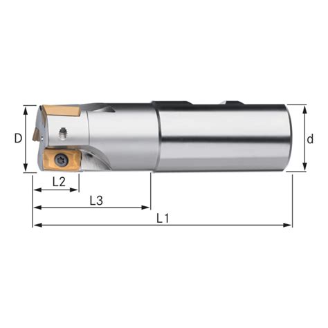 Angular Milling Cutter 90° With Weldon Shank Long Version From Eshop