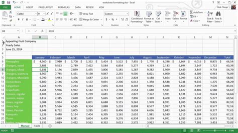 Introduction To Spreadsheets Formatting A Worksheet Introduction To Spreadsheets Formatting A Worksheet