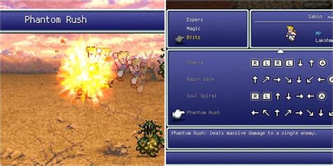 Final Fantasy 6 Pixel Remaster Sabins Best Blitzes Ranked