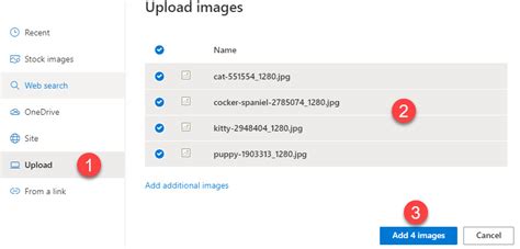 how to add images to your sharepoint page using the image gallery web