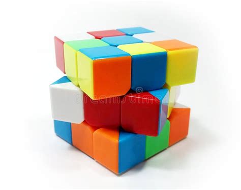 Cube Puzzle Game Isolated On White Background Editorial Photography Image Of Classic