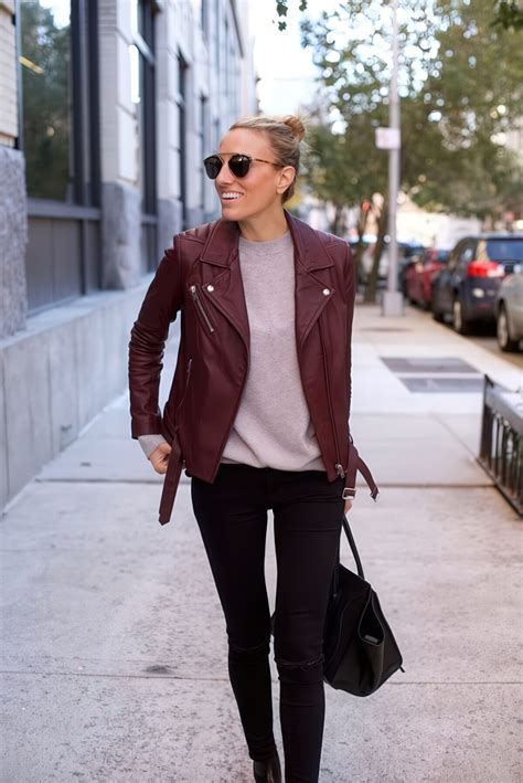 15 Chic Outfits With Colorful Leather Jackets Styleoholic