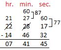 Subtraction Of Hours Minutes And Seconds Subtraction Of Time Time Calculator