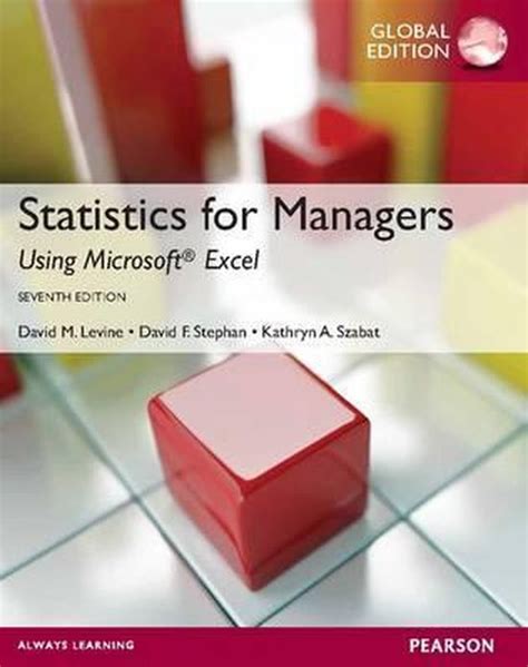 Statistics For Managers Using Ms Excel 9780273787112 David F