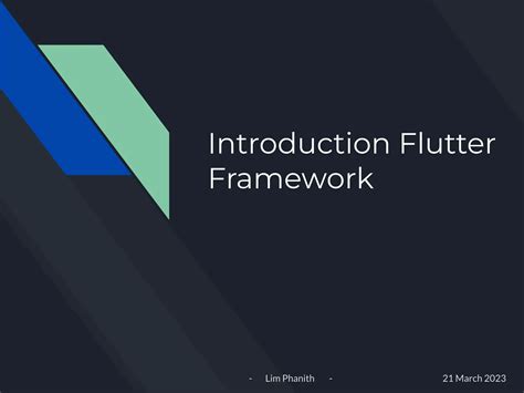 basic introduction flutter framework pdf