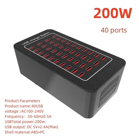 Ports Multi Port Usb Charger Station Port Usb Hub W Universal Desktop Fast