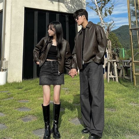 비바블 브랜드퀄크롭~xl 커플 레더 자켓 크롭 자켓 오버핏 가죽 자켓 봄 가을 커플룩 시밀러룩 데이트 남녀공용 커플 세트 코디세트 꾸안꾸 빅사이즈 데님 카라 투웨이 아우터 하이퀄