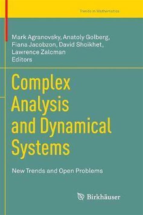 Trends In Mathematics Complex Analysis And Dynamical Systems 9783319888934 Boeken Bol