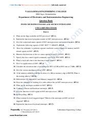 125 - EE8551 EE6502 Microprocessors and Microcontrollers - Question Bank.pdf - Click Here for ...