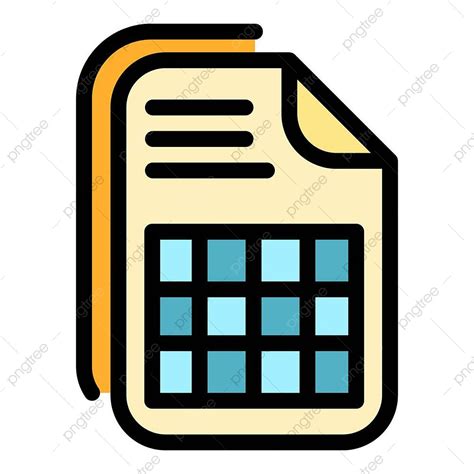 Checklist File Icon Color Flat File Ask Symbol PNG And Vector With Transparent Background For