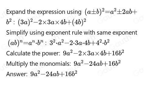 solved remove the brackets and simplify 3 a 4 b 2 [algebra]