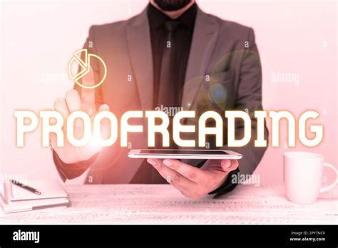 Conceptual Display Proofreading Conceptual Photo Act Of Reading And Marking Spelling Grammar