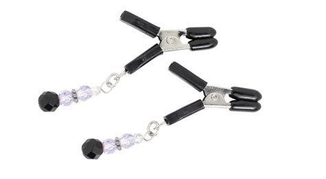Spartacus Wholesale Nipple Purple Beaded Clamps Jumper Cable