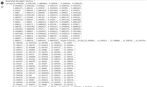 converting word vectors into document vectors using the gensim library