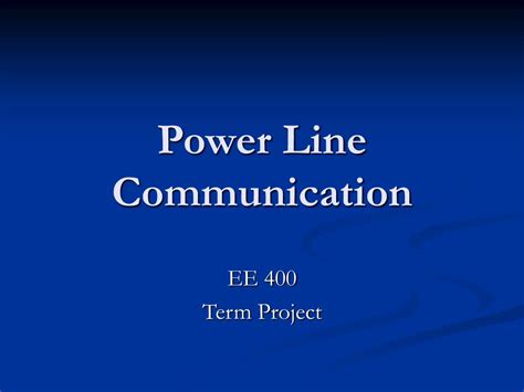 Ppt Power Line Communication Powerpoint Presentation Free Download Id818769