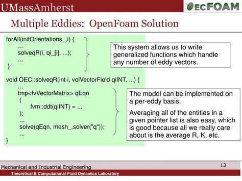Ppt Implementation Of The Oriented Eddy Collision Turbulence Model In Openfoam Powerpoint