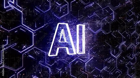 Video Stock 4k Ai Word Artificial Intelligence Brain Circuit Tag Cloud