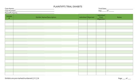 Plaintiff And Defendant Exhibit Lists For Trial Etsy