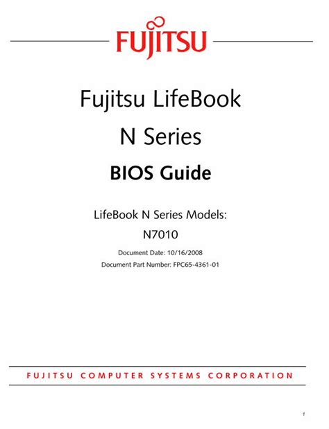 PDF N Series BIOSThe BIOS Setup Utility Consists Of Six Menus Main Advanced Security Boot