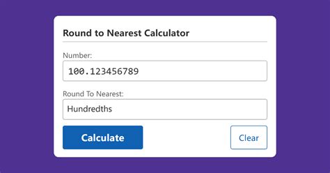 Round To Nearest Calculator