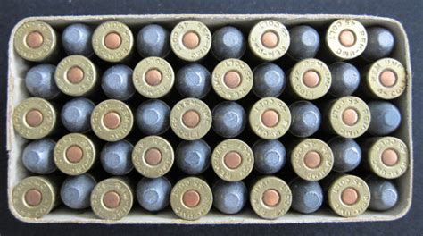 Antique 45 Colt Ammo Rare Yellow Top Label Black Powder Box