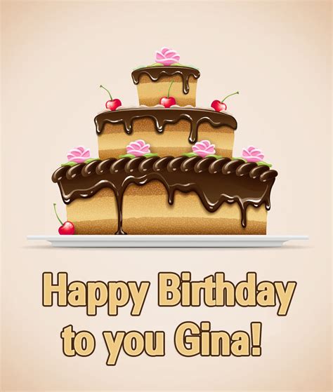 Happy Birthday Gina Pictures Congratulations