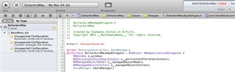 xcode4 2 xcode 4 2 doesn t show errors at build stack overflow
