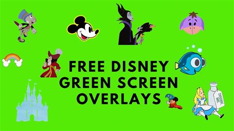 New Disney Green Screen Overlays Free To Use No Copyright Green