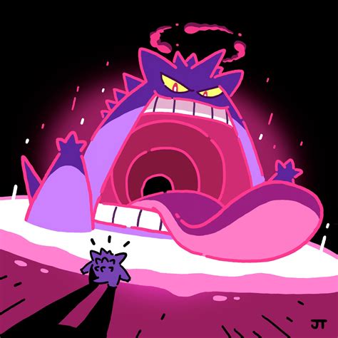 Gengar And Gigantamax Gengar Pokemon Drawn By James Turner Danbooru