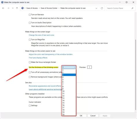 How To Adjust Text Cursor Thickness In Windows Geek Rewind
