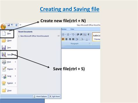 Introduction To MS Word PPTX
