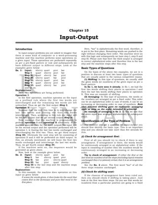 Input Output Reasoning PDF