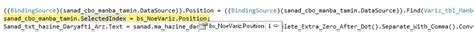 Net Silly Problem With Combobox Selectedindex And Selectedvalue In
