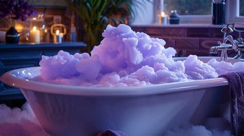 Free Relaxing Bubble Bath Image Bathroom Candles Relaxation