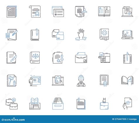 Project Analytics Line Icons Collection Metrics Trends Analysis Insights Forecasting