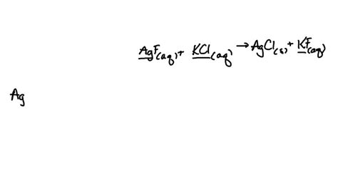 SOLVED Consider The Reaction When Aqueous Solutions Of NaNO And KCl Are Combined What Is The