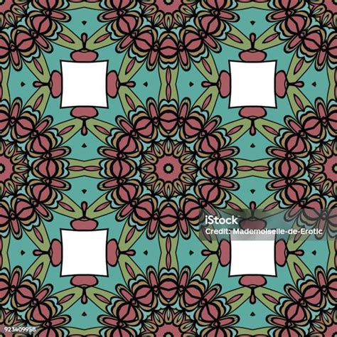 장식 완벽 한 패턴입니다 꽃 한 동기 벡터 일러스트 레이 션 0명에 대한 스톡 벡터 아트 및 기타 이미지 0명 곡선 꽃 식물 Istock