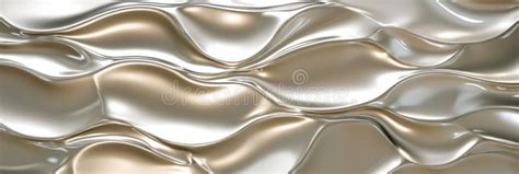 Abstract Metallic Fluid Surface Smooth Flowing Waves Textured Patterns ...