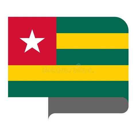 Flag Horizontal Shape Pointer For World Map Stock Vector