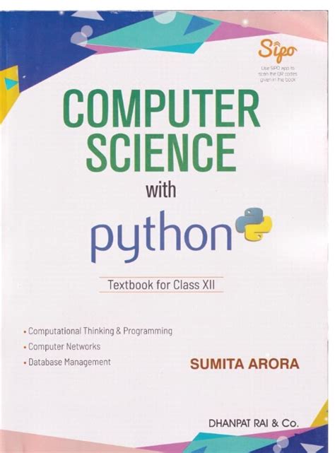 Buy Computer Science With Python Class 11 Preeti Arora Bookflow