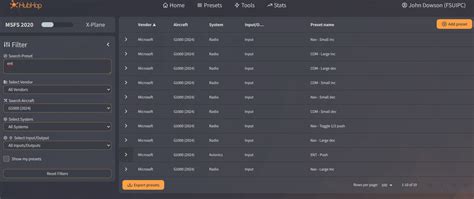 keys seen when mapping to presets in ui but not seen by msfs fsuipc7