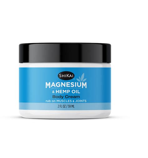 Shikai Products - Magnesium Body Cream with Hemp Oil