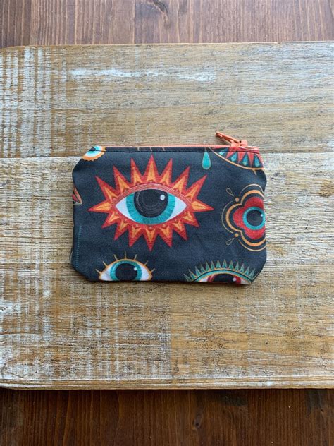 Evil Eye Coin Purse Halloween Bag Coin Purse Creepy Oddity Wallet Id