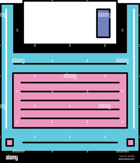 Retro Futuristic Floppy Disk Stock Vector Image And Art Alamy