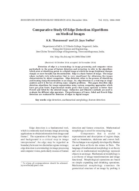 Pdf Comparative Study Of Edge Detection Algorithms