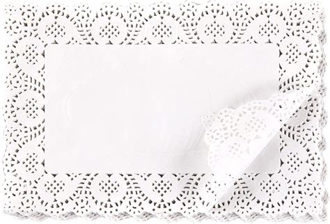 Juvale Small Paper Rectangular Doilies 200 Pack Of White Lace Trim Doilies 30 X 18 Cm Each