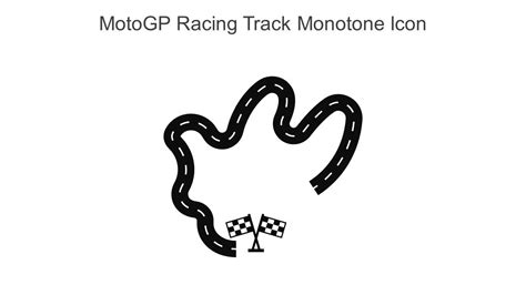 MotoGP Racing Track Monotone Icon In Powerpoint Pptx Png And Editable Eps Format PPT Presentation