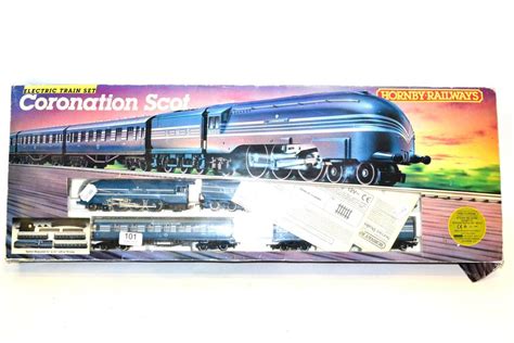 Lot 101 Hornby Railways Oo Gauge Coronation Scot Set