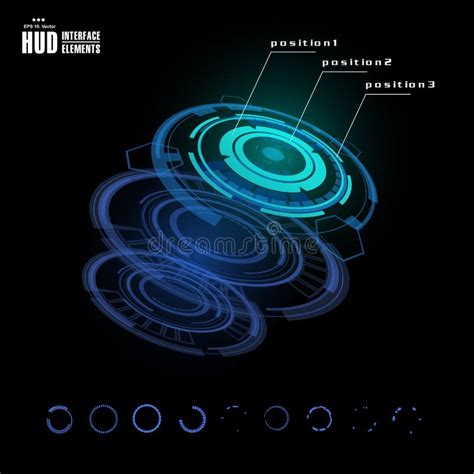 Futuristic Virtual Graphic Touch User Interface Hud Stock Vector Illustration Of Hightech